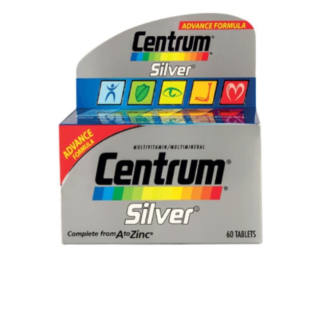 CENTRUM Silver for Seniors 50+, Vitamin C,D,B6 & Zinc for Immunity ...