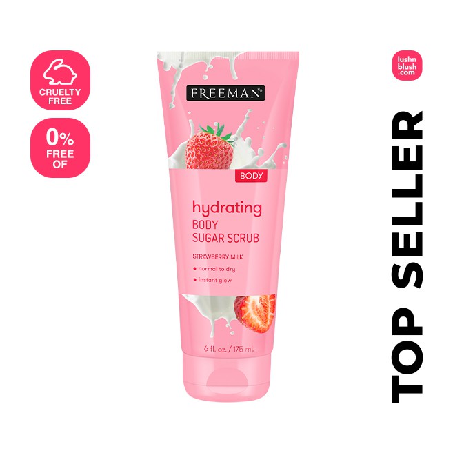 Freeman Beauty Hydrating Strawberry Milk Body Sugar Scrub 175ml (Expiry ...