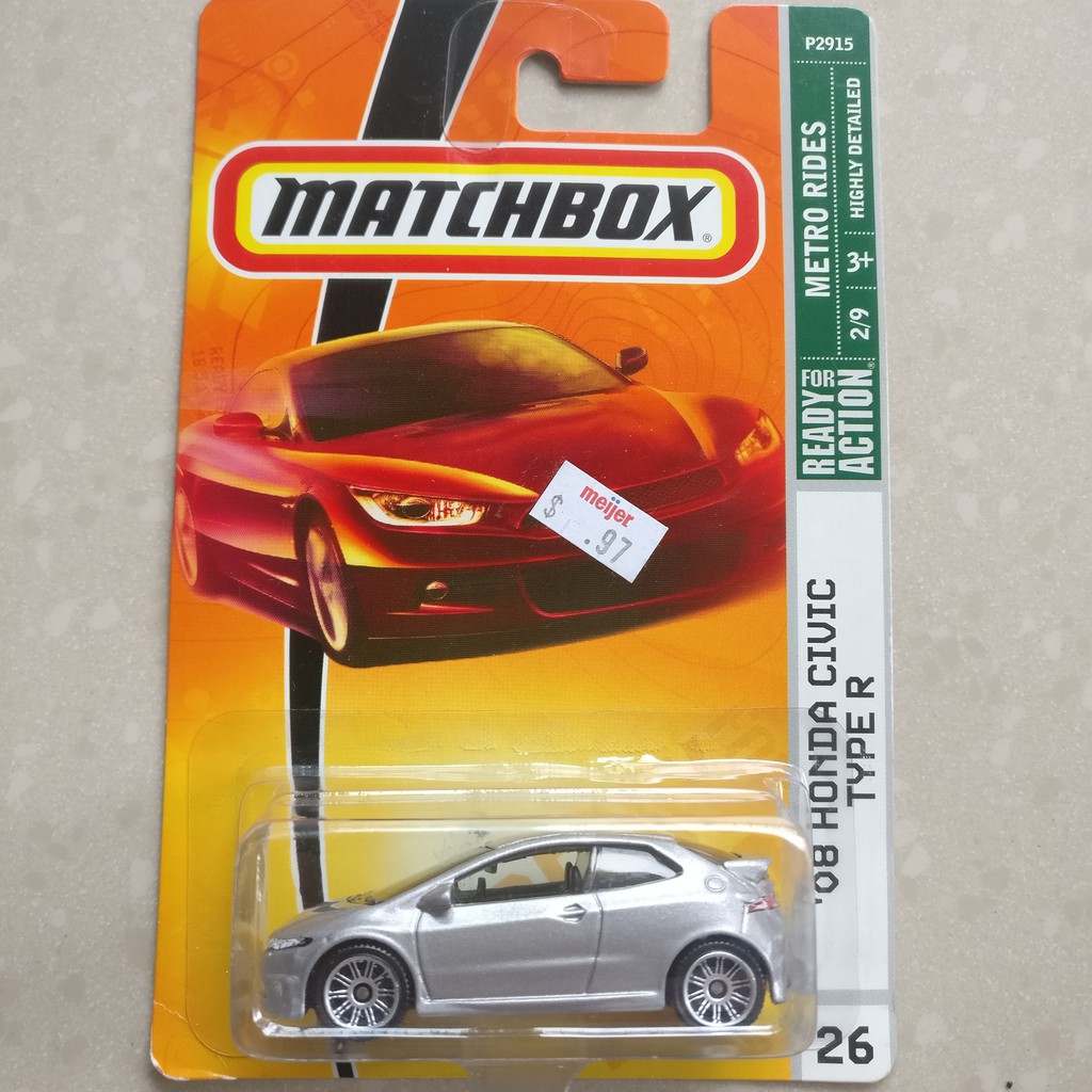 Matchbox: Honda Civic Type R Euro FN2 Silver | Shopee Singapore