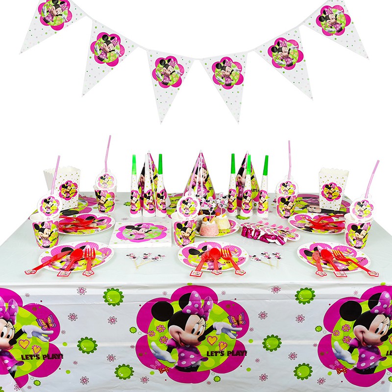 Minnie Mouse Party Supplies / Party Decorations / Theme Party Setup ...