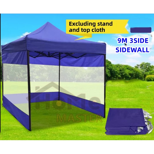 Canopy Tent PVC Canvas Extension Side Wall Only (Transparent)/Canvas ...