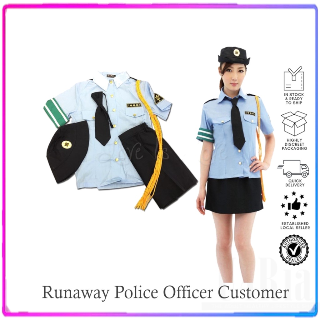 Japan BeWith Runaway Police Officer Costume M Size | Shopee Singapore
