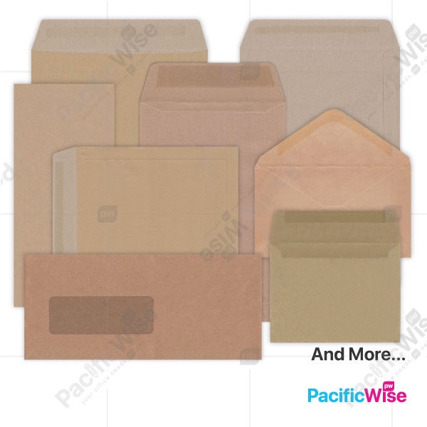 Brown Manila Envelope (Non Window, With Window)/Sampul Surat Manila ...