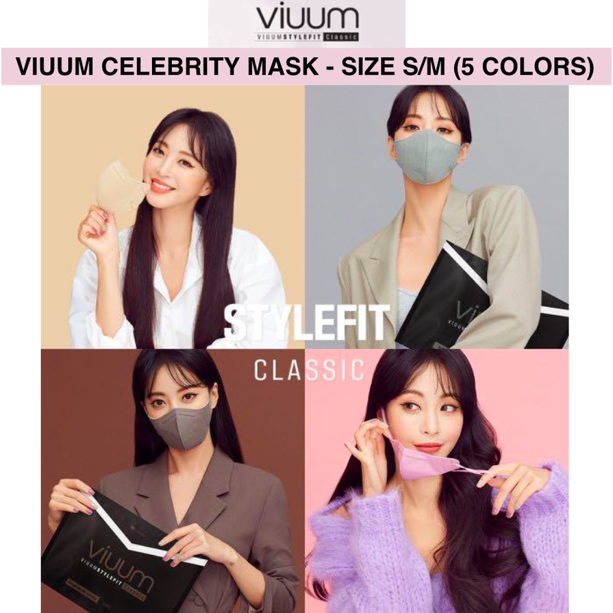 [VIUUM] SIZE S/M HOT Korean Celebrity BTS V, Blackpink Lisa Mask 10pcs ...