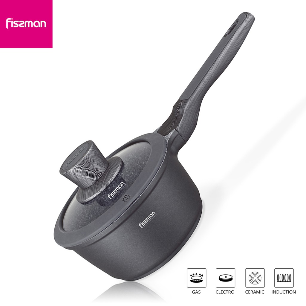 Fissman 16cm PRESTIGE Sauce Pan, Nonstick Coating Aluminum Induction ...