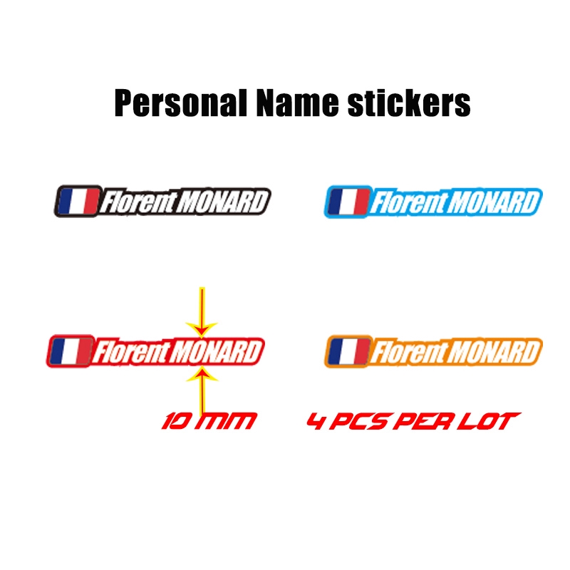 Helmet frame custom name flag decals Custom unique name national flag ...