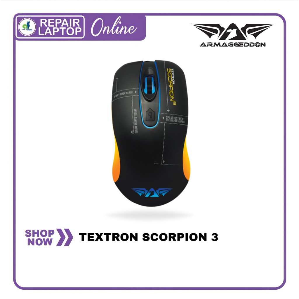 Armaggeddon Textron Scorpion 3 Wired USB Gaming RGB Optical Mouse ...