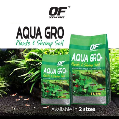 [OF Ocean Free] Aqua Gro Aquarium Soil (Plants and Shrimp) 3L / 8L ...