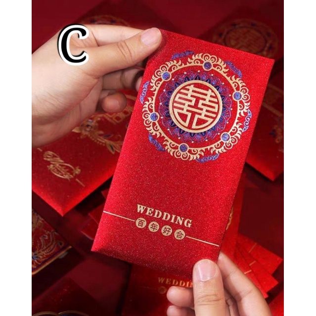 Wedding Red Packet / Ang Pow / Ang Bao / Envelope (Thick and Quality ...