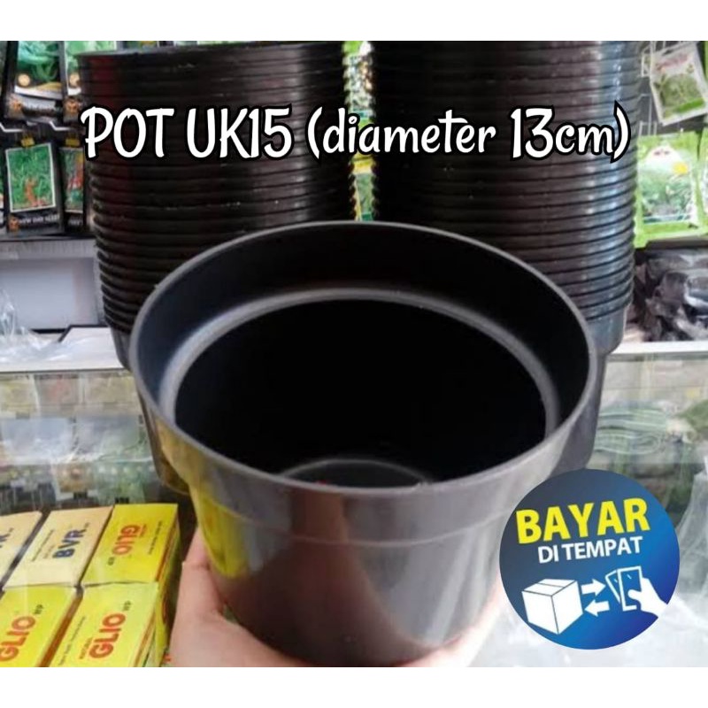 Uk15 PLASTIC FLOWER POT (diameter 13cm) CONTAINS 6 PCS | Shopee Singapore