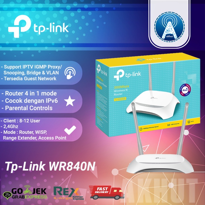 Tp-link EN020-F5 Similar To WR840n 840N 300Mbps Wireless N Router ...