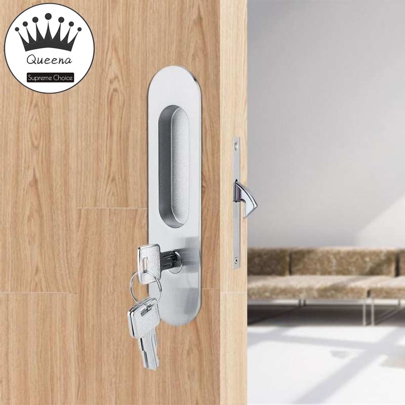 Sliding Door Lock Handle Anti-theft with Keys for Barn Wood Furniture ...