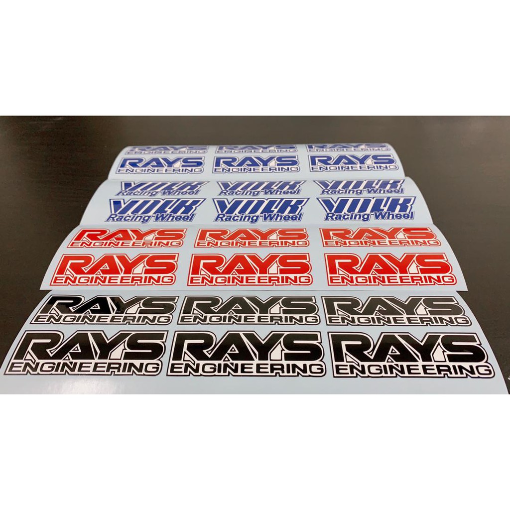 [M STICKER] RAYS ENGINEERING VOLK RACING WHEEL RIMS REPLACEMENT STICKER ...