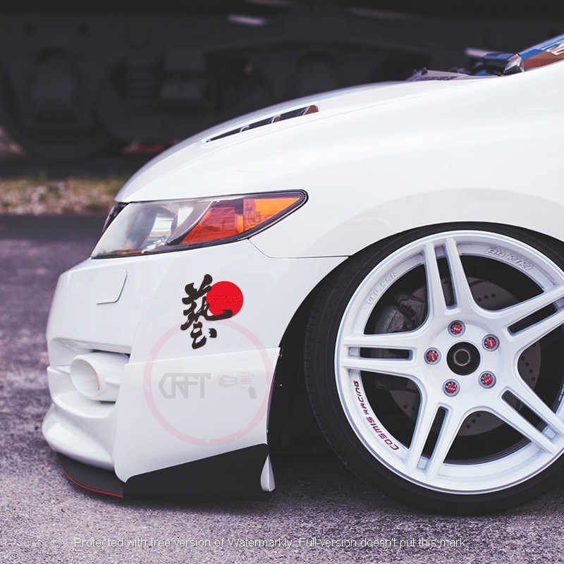 CFS18 J's Racing Japan Car Kereta Tulisan Jepun Kanji js racing sun jdm ...