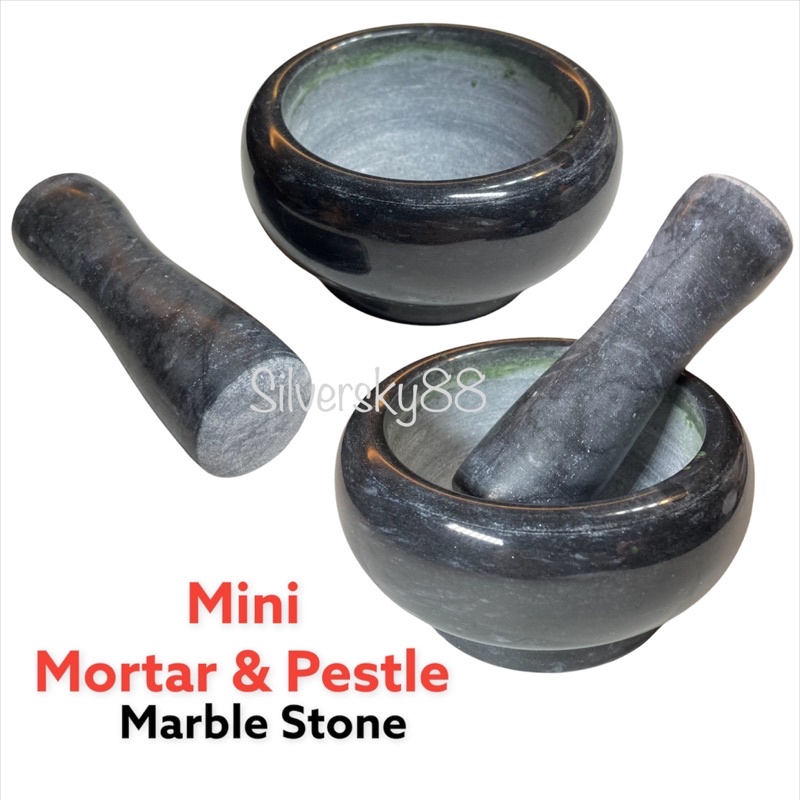 Mortar and Pestle Mini Hand Stone Pounder Marble Stone | Shopee Singapore