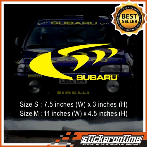 Subaru WRC STI wrx rally Car Sticker | Shopee Singapore