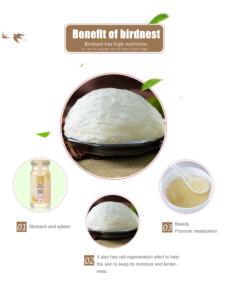 YuXiangYan Rock Sugar Premium Bottle Bird's Nest (Bundle of 2 x 75ML ...