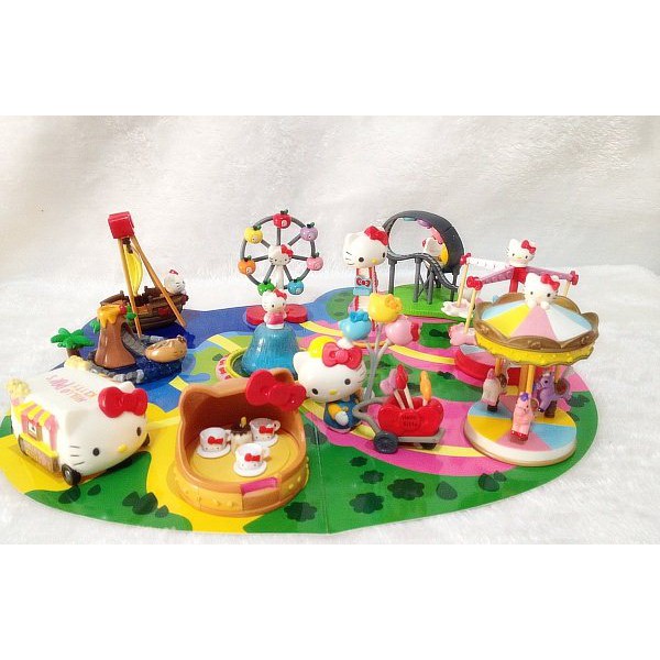Hello Kitty Theme Park / Fun Fair Display Figurines (11 Pcs A Set ...