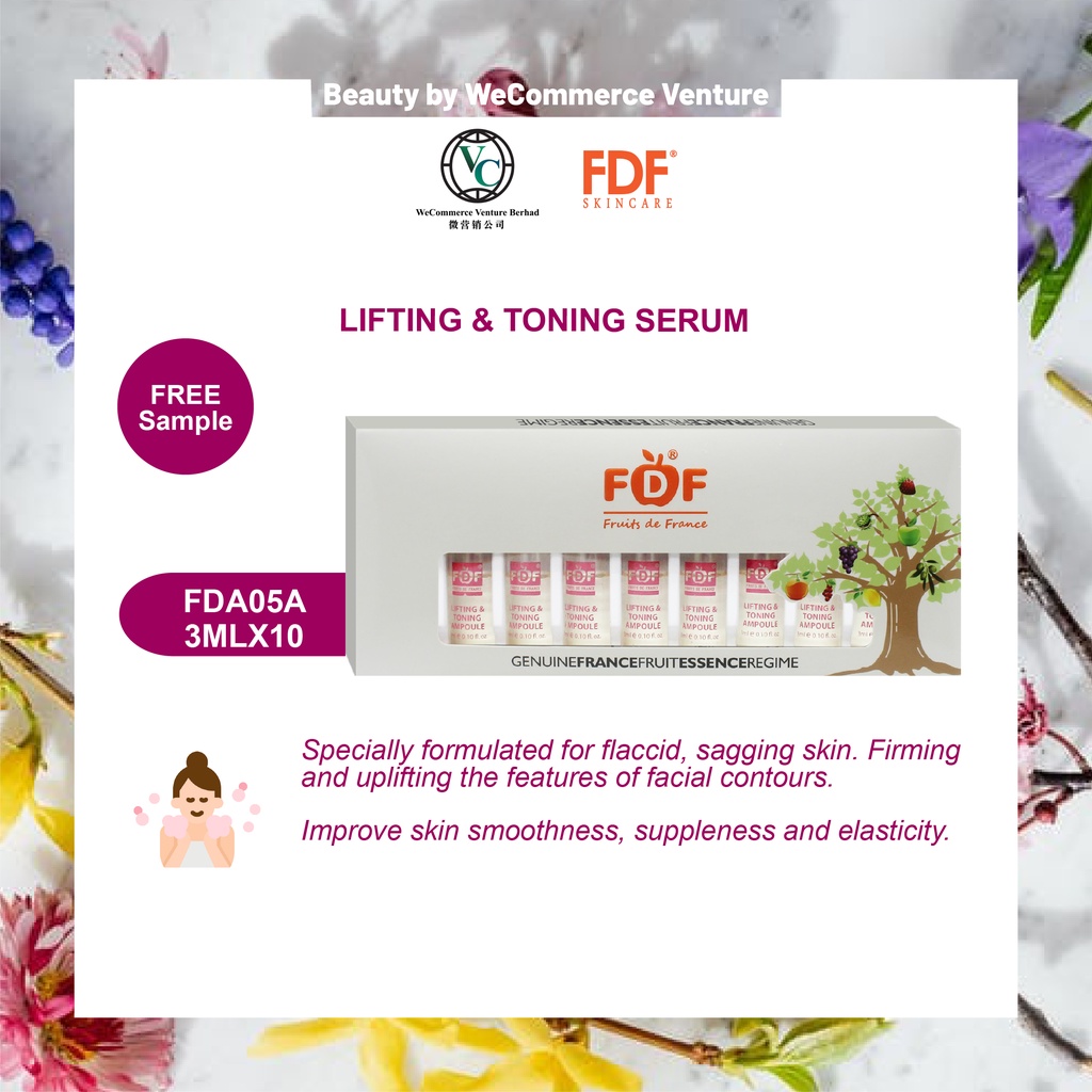 FDF Lifting Toning Serum 10 In 1 Ampoule Firm Uplift Shape Contour Face ...