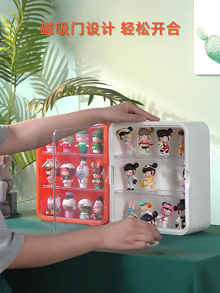 YIXIN 【Promotion】Wall Acrylic Popmart Display Box 3 Layers Blind Box ...