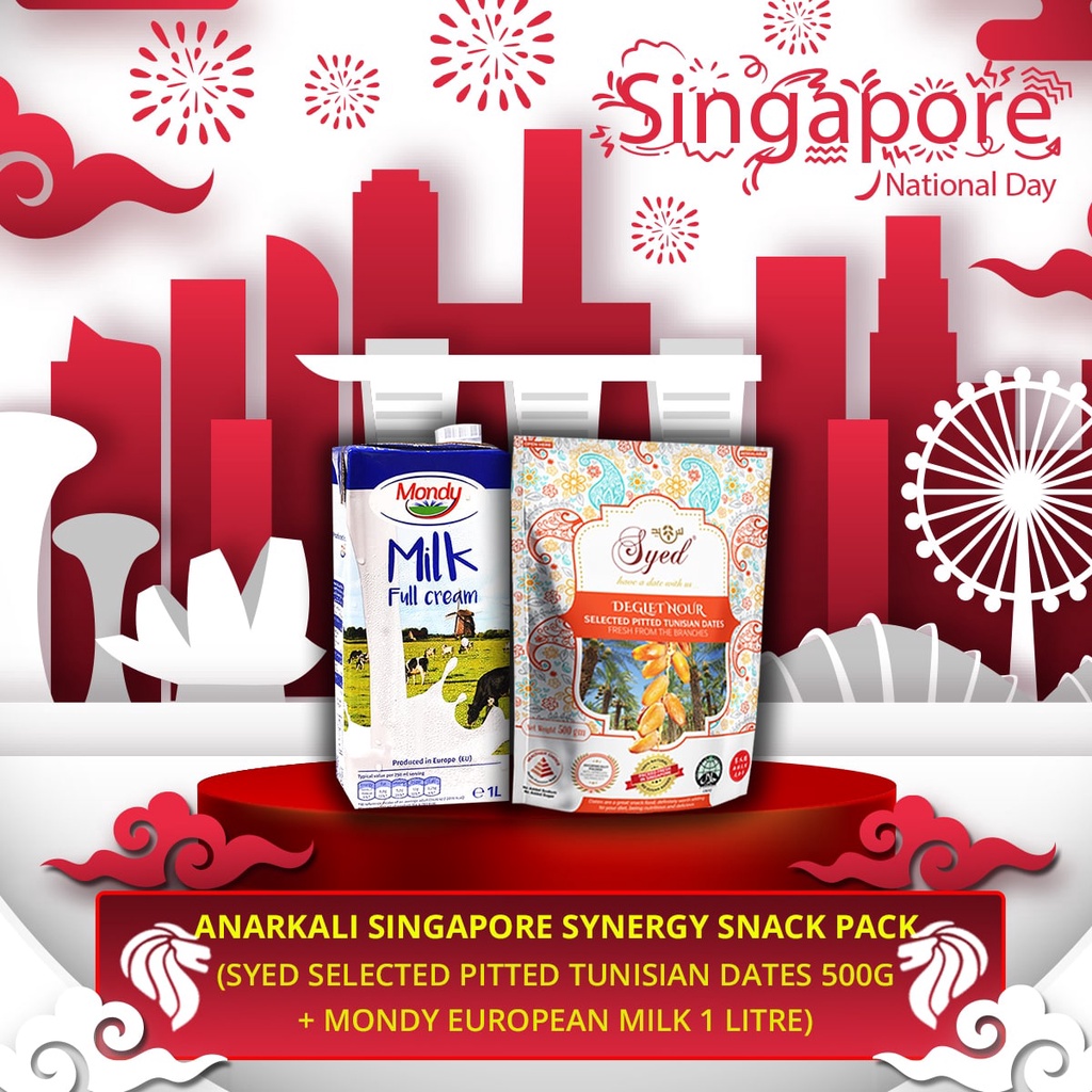 Syed Deglet Nour Selected Pitted Dates and Mondy Milk 1 Litre Eid ...