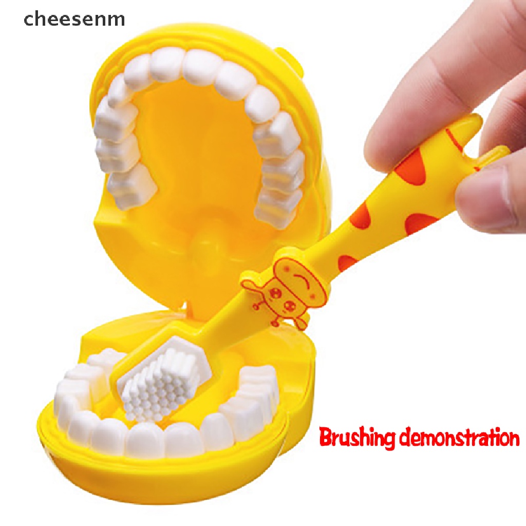 [cheesenm] 4pcs Kids Pretend Play Toy Dentist Check Teeth Model Set ...