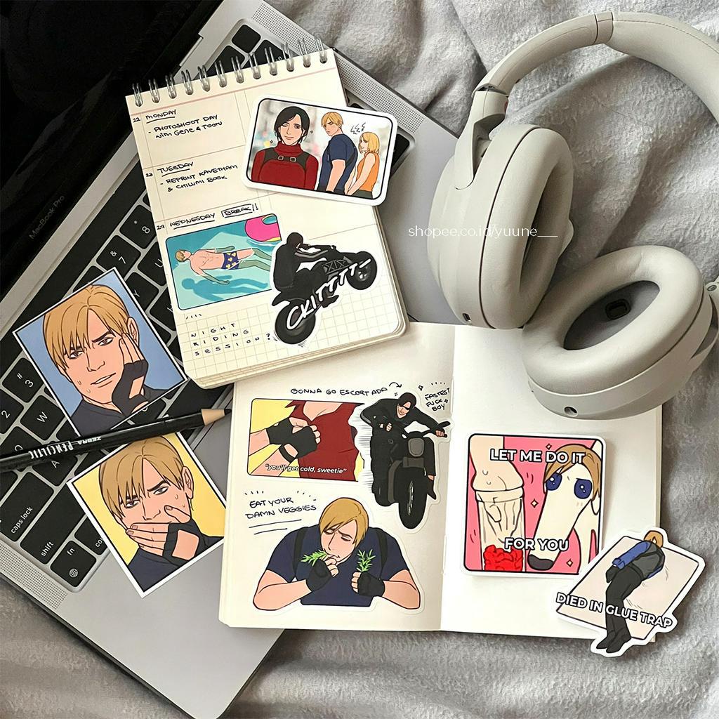 Resident EVIL Sticker Set Leon & Ada Wong by Yuune | Shopee Singapore