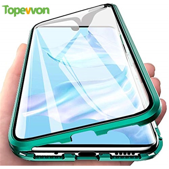 Topewon Magnetic Case For Oppo A5 A7 A3s A5s A9 R15 R17 Pro 2020 Metal