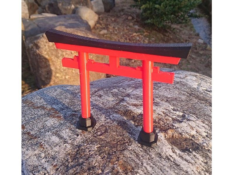 Miniature Torii Gate Japanese Gate Diorama Ornament Decoration - N3D ...