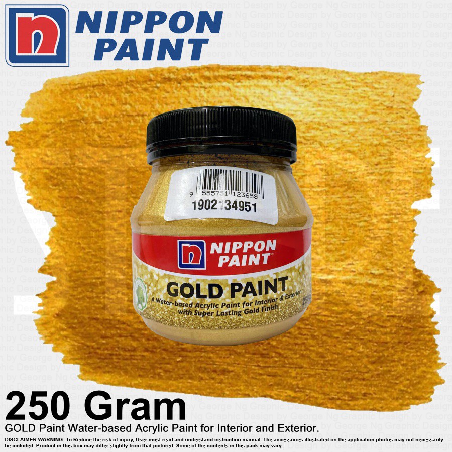 Nippon Paint GOLD Paint Water-based Acrylic Paint for Interior and ...
