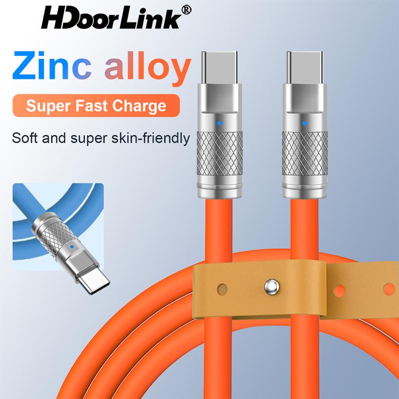 HdooLink 60w 6A Super Fast Charge PD Type C Liquid Silicone Cable Quick ...