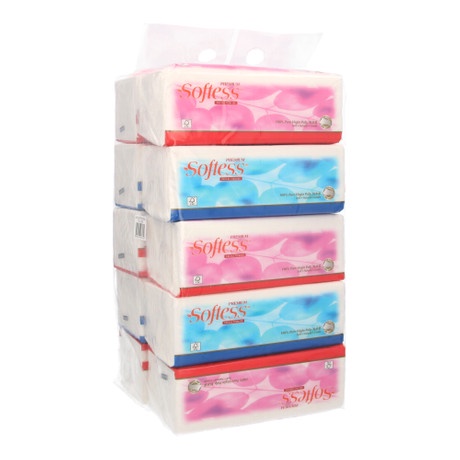 Softess Softpack Tissue 2Ply - 10 x 200 s | Shopee Singapore