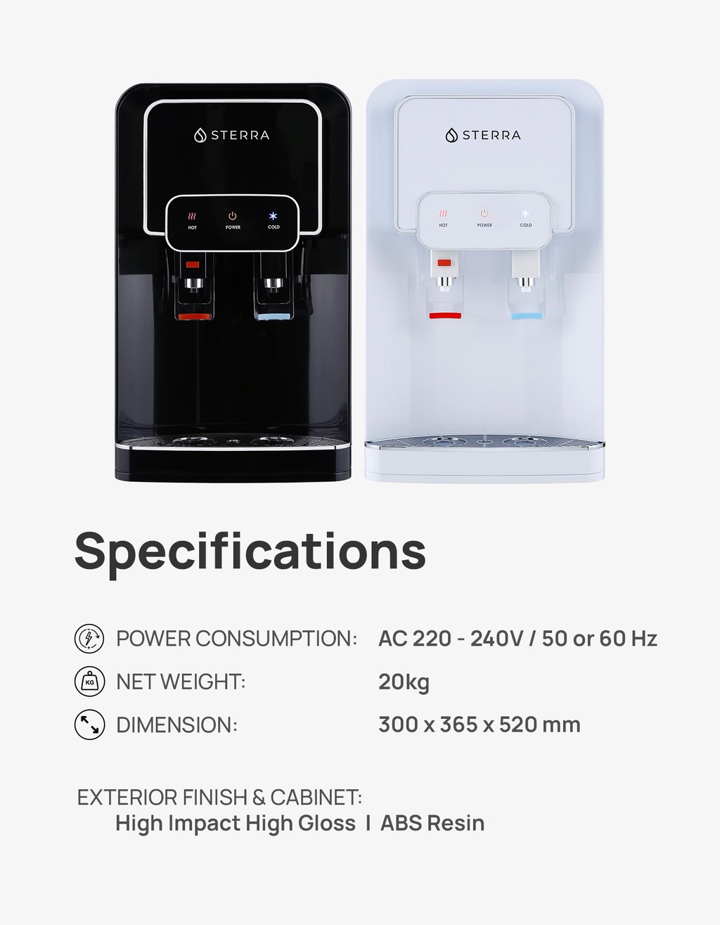 Sterra X™ Tank Tabletop Hot & Cold Water Purifier | Shopee Singapore