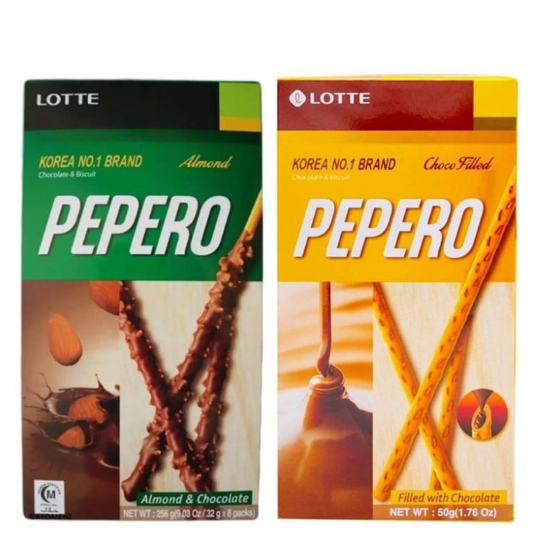 LOTTE Pepero Choco Filled And Almond (32G x 8 Pack) | Shopee Singapore