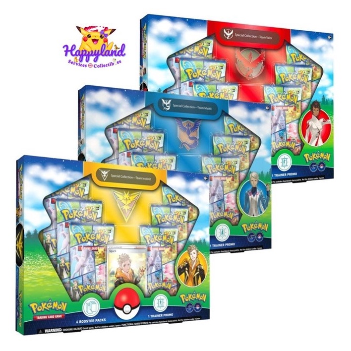 Pokemon TCG Pokemon GO Special Team Collection Box - Team Mystic / Team ...