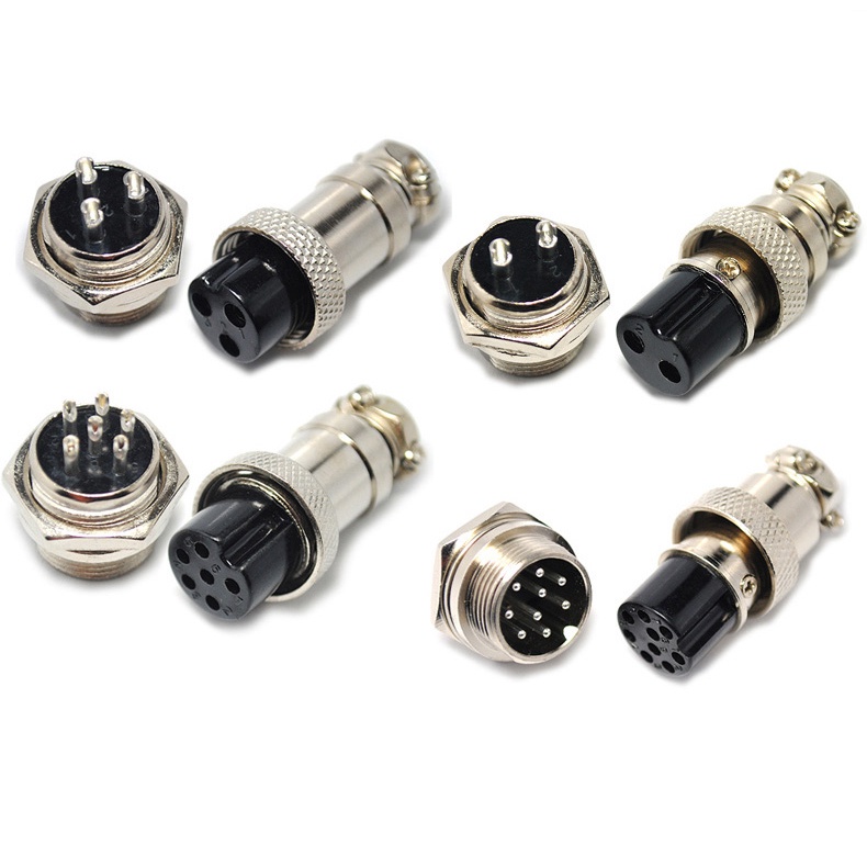 [GX12 Gx16 GX20] Aviation Socket Connector Plug Socket 2/3/4/5/6/7/8/9/10/12 Core Cable ...