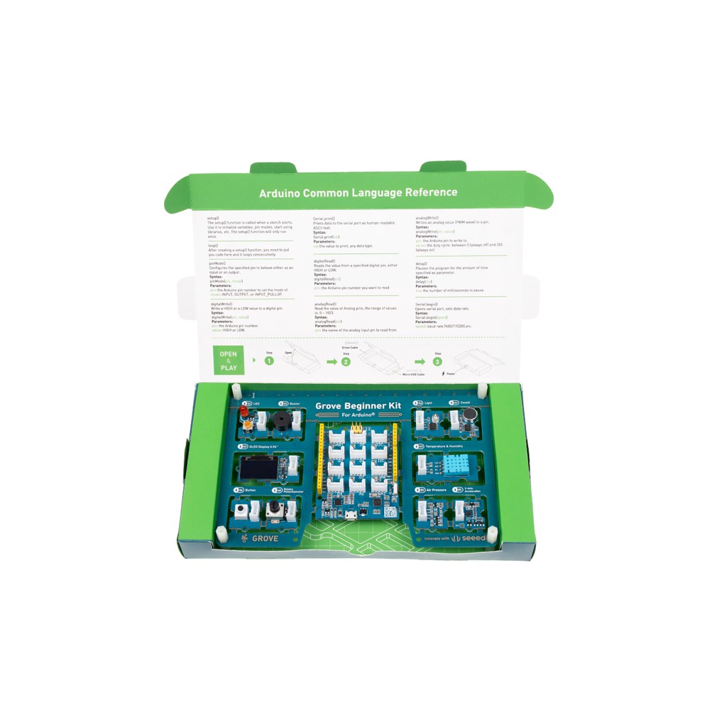 Grove Beginner Kit for Arduino - All-in-one Arduino Compatible Board with 10 Sensors and 12 ...