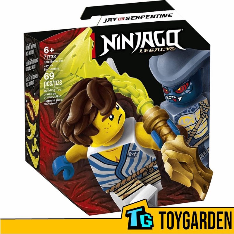 LEGO NINJAGO 71732 Epic Battle Set – Jay vs. Serpentine (69 Pieces ...