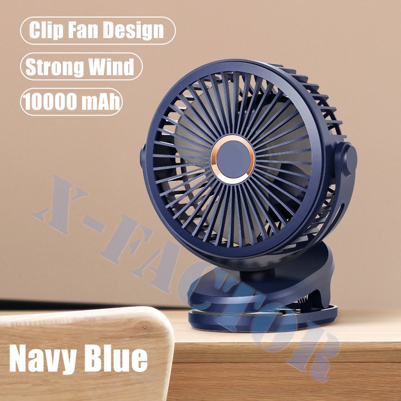Multifunctional 10000mAh USB Clip Fan / Stroller Fan | Shopee Singapore