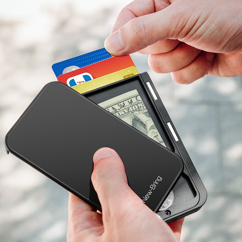 RFID-Blocking Minimalist Credit Card Holder Mini Wallet for Bank ...