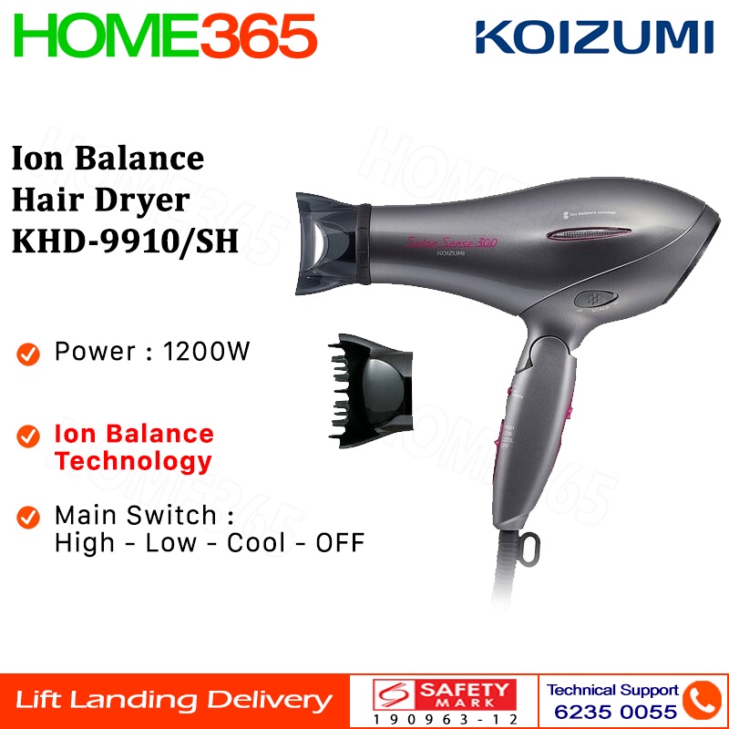 Koizumi Ion Balance Hair Dryer KHD-9910/SH | Shopee Singapore