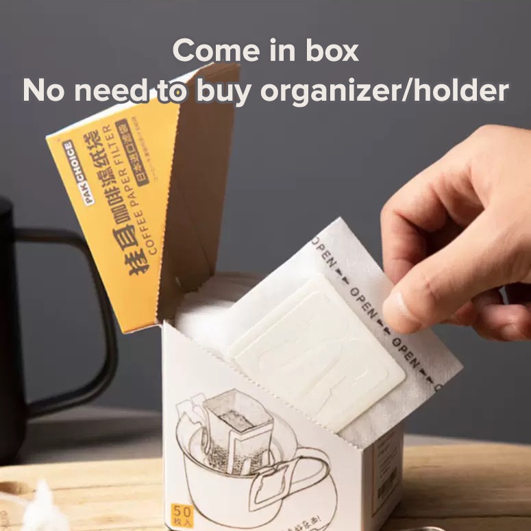 PAKCHOICE Espresso Coffee Filter Drip Bag 50's Double Hanging Ear ...