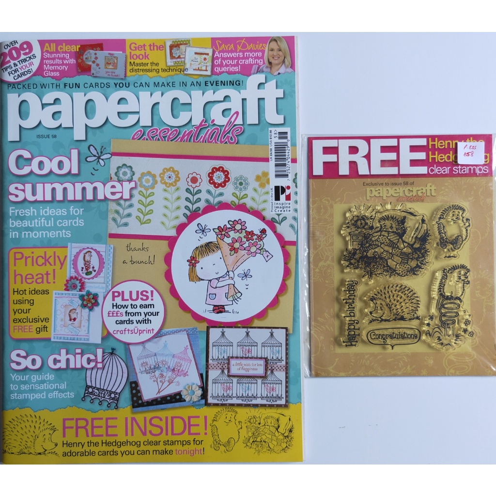 [USED] [PE 058] [With Free Clear Stamps (New)] Papercraft Essentials UK ...