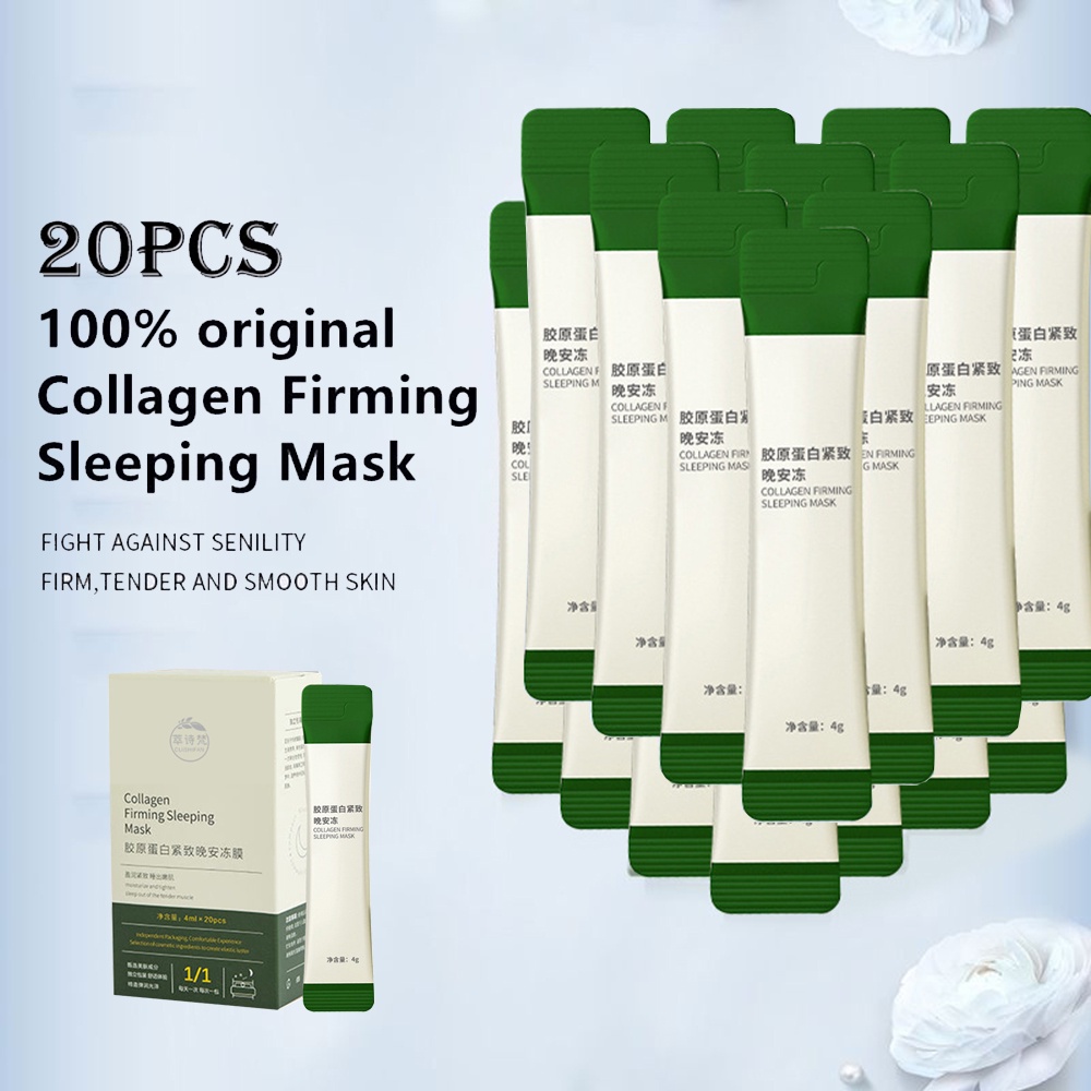 20Pcs Beauty Mask Collagen Firming Sleeping Mask | Gel Facial Mask ...