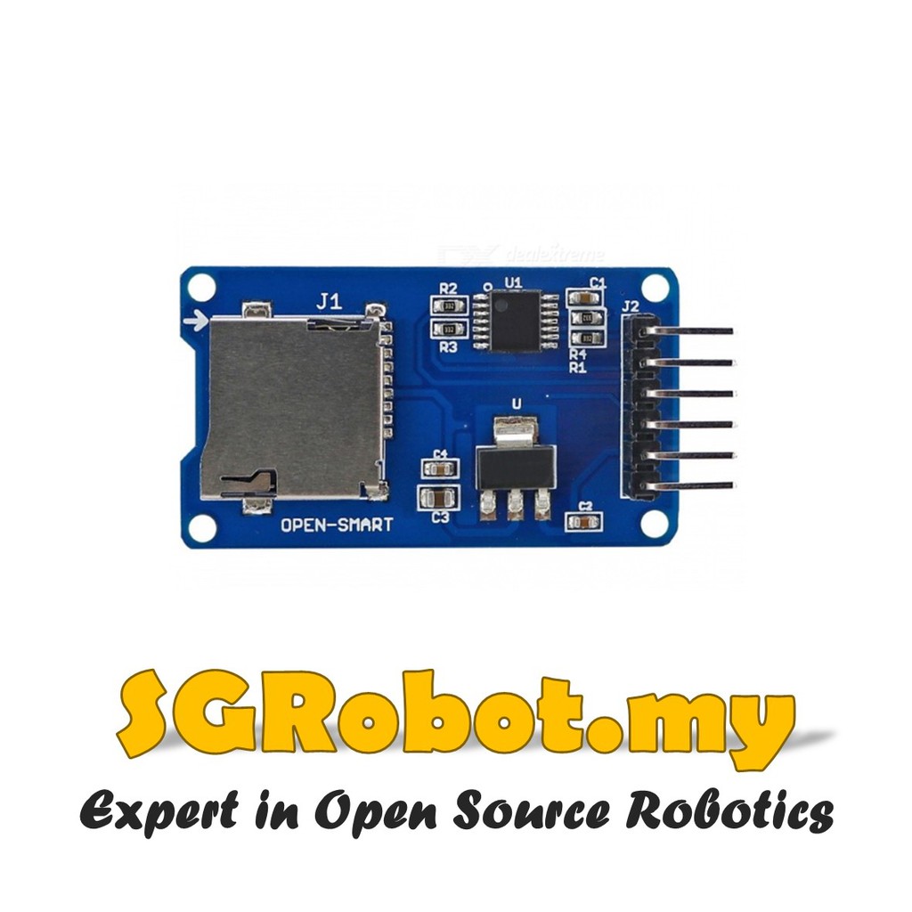 Arduino SPI ICSP interface Micro SD Card Adapter Reader Module | Shopee ...