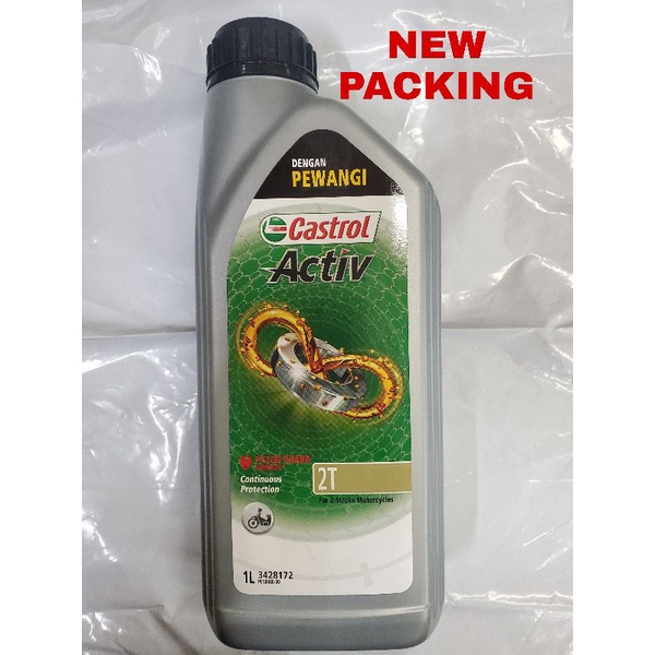 2t CASTROL ACTIV active 1litre 1L 2T With JASO FC 100% Original L ...