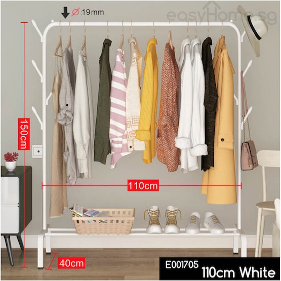 Easyhome.sg E00 Clothes Rack/ Laundry Hanger Closet Wardrobe Stand ...