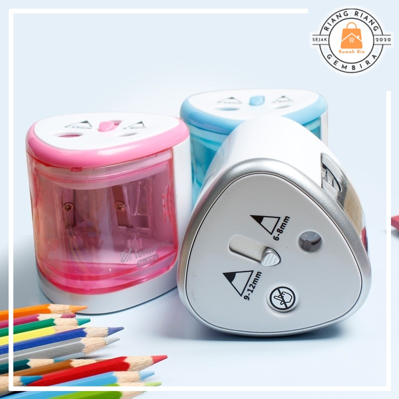 Electric Two-Hole Pencil Sharpener Automatic Pencil Sharpener School ...