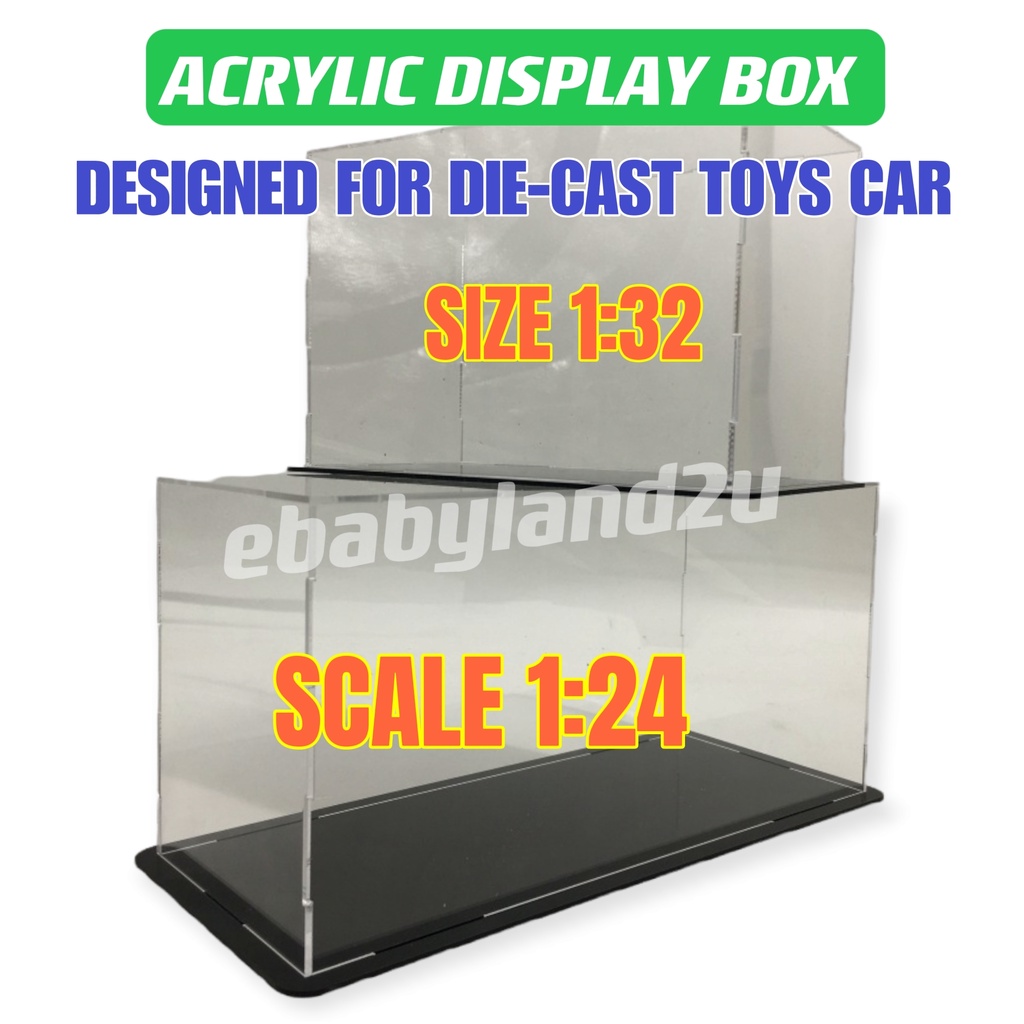 Acrylic Display Box Die Cast Casing Car Toys 1:32/ 1:24 DieCast Car ...
