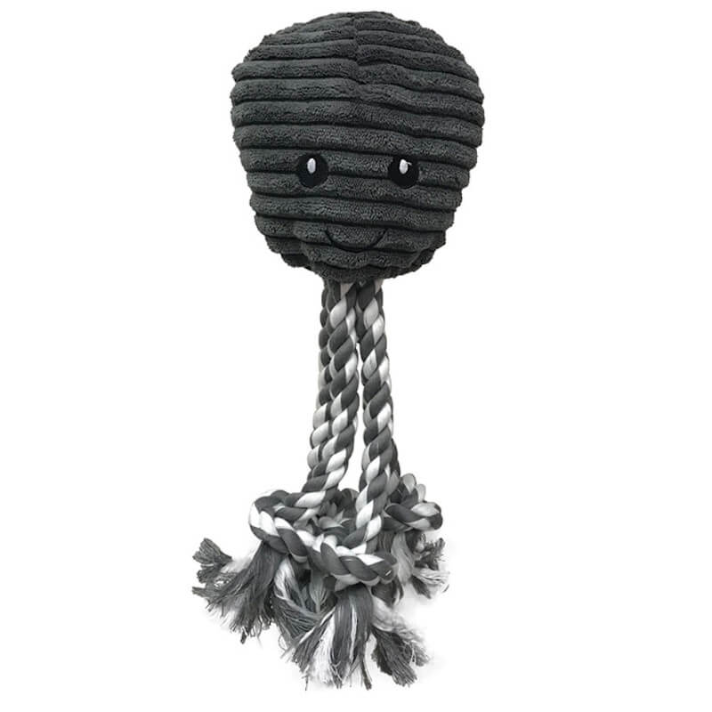 CHOMPER Underwater World Twisted Rope Octopus (Grey) (30Cm) | Shopee ...